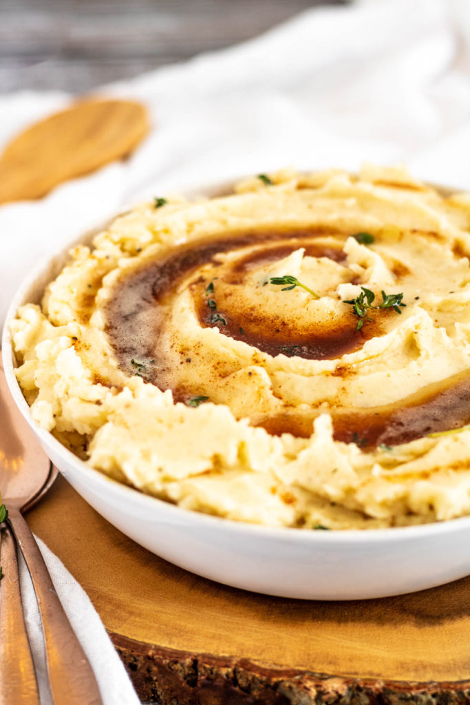 Browned Butter Mashed Potatoes with Thyme - Piper Cooks