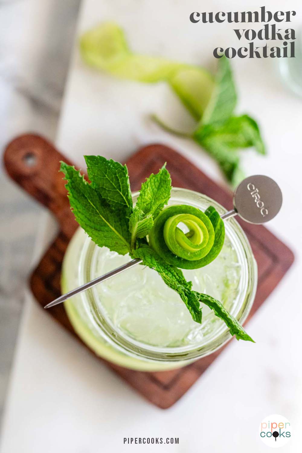 Cucumber Collins | Vodka Cocktail - Piper Cooks