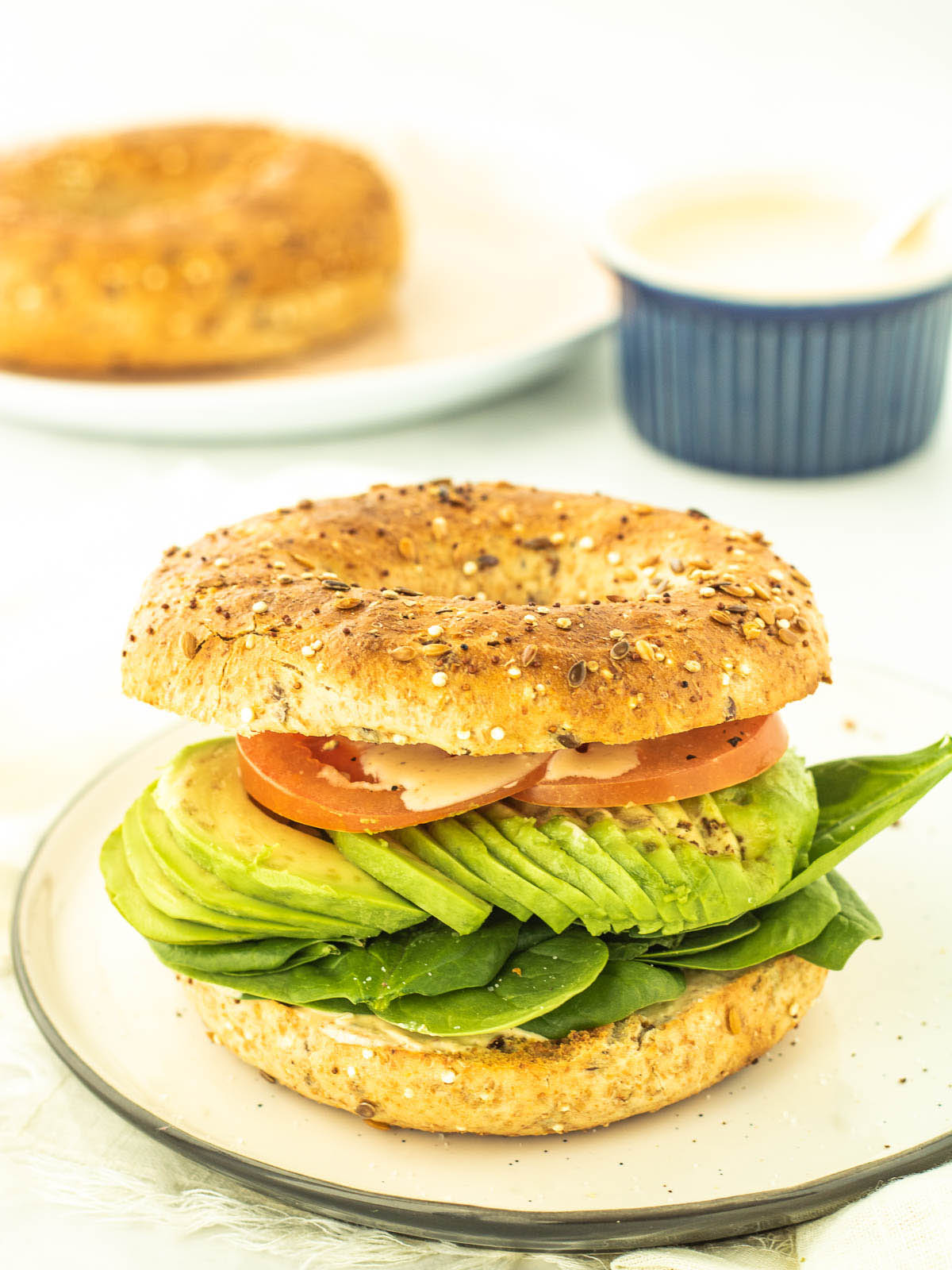 Avocado Bagel Sandwich - Piper Cooks