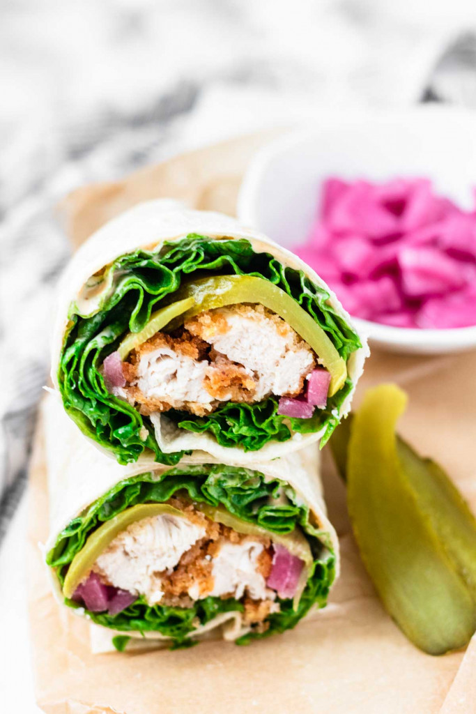 Crispy Chicken Wraps - Piper Cooks