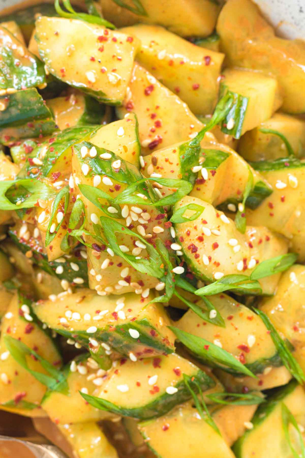 Spicy Cucumber Salad - Asian Inspired - Piper Cooks