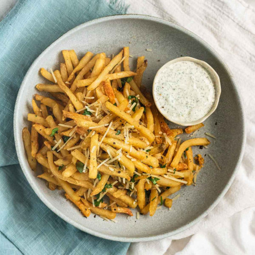 Parmesan Garlic French Fries - Piper Cooks