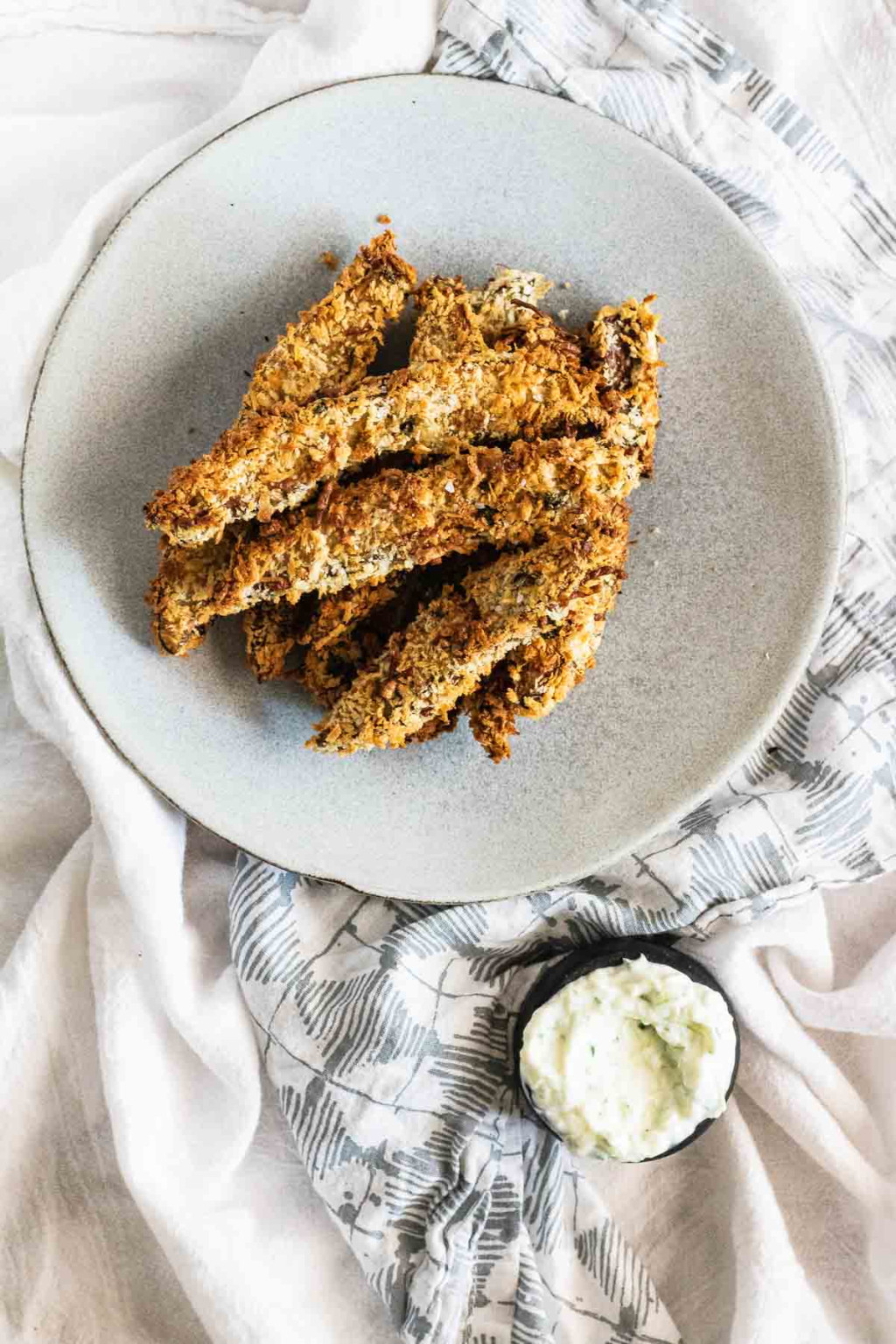 Air Fryer Parmesan & Panko Portobello Fries - Piper Cooks