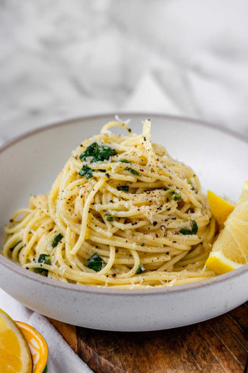 Lemon Pepper Pasta - Piper Cooks
