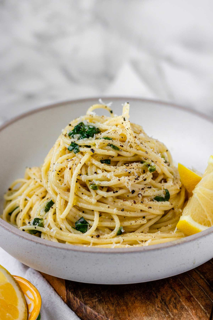 Lemon Pepper Pasta - Piper Cooks