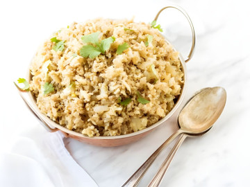 Indian Spiced Cauliflower Rice - Piper Cooks