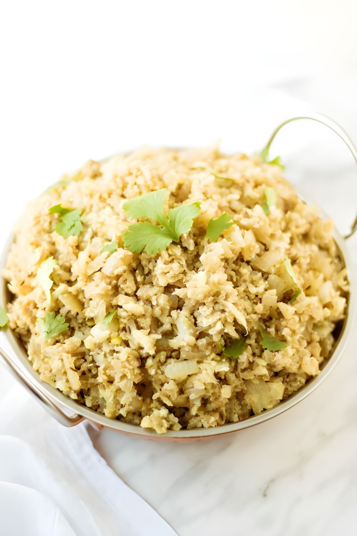 Indian Spiced Cauliflower Rice - Piper Cooks