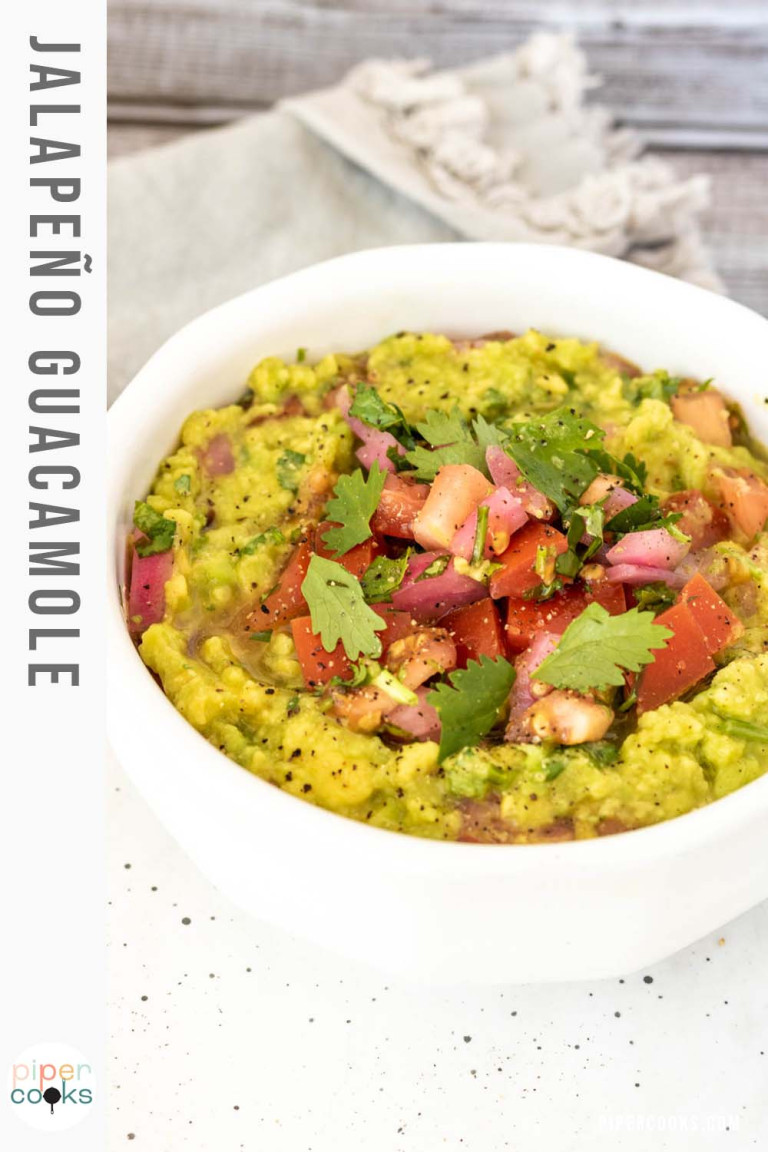 Easy Homemade Jalapeño Guacamole Recipe - Piper Cooks