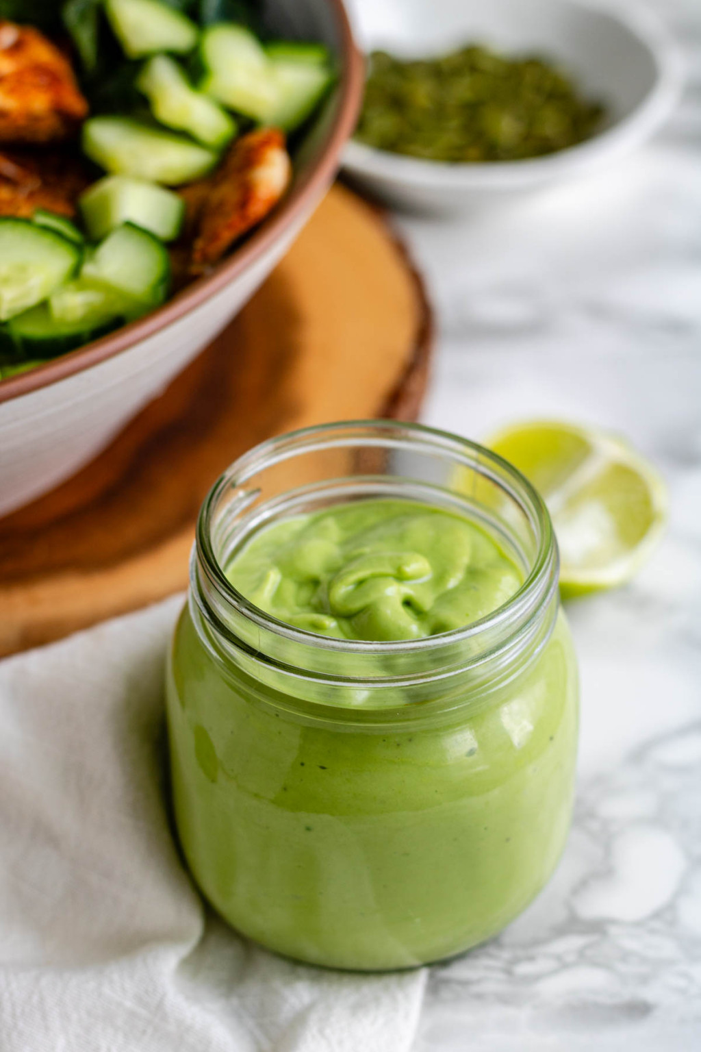 Creamy Avocado Cilantro Lime Dressing Recipe - Piper Cooks