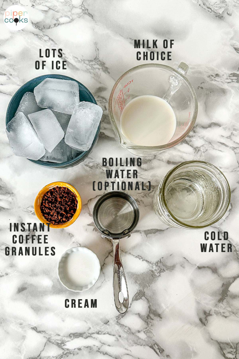How to Make Iced Coffee with Instant Coffee - Piper Cooks