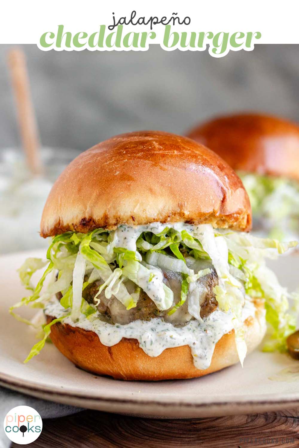 Jalapeño Cheddar Burgers Recipe - Piper Cooks