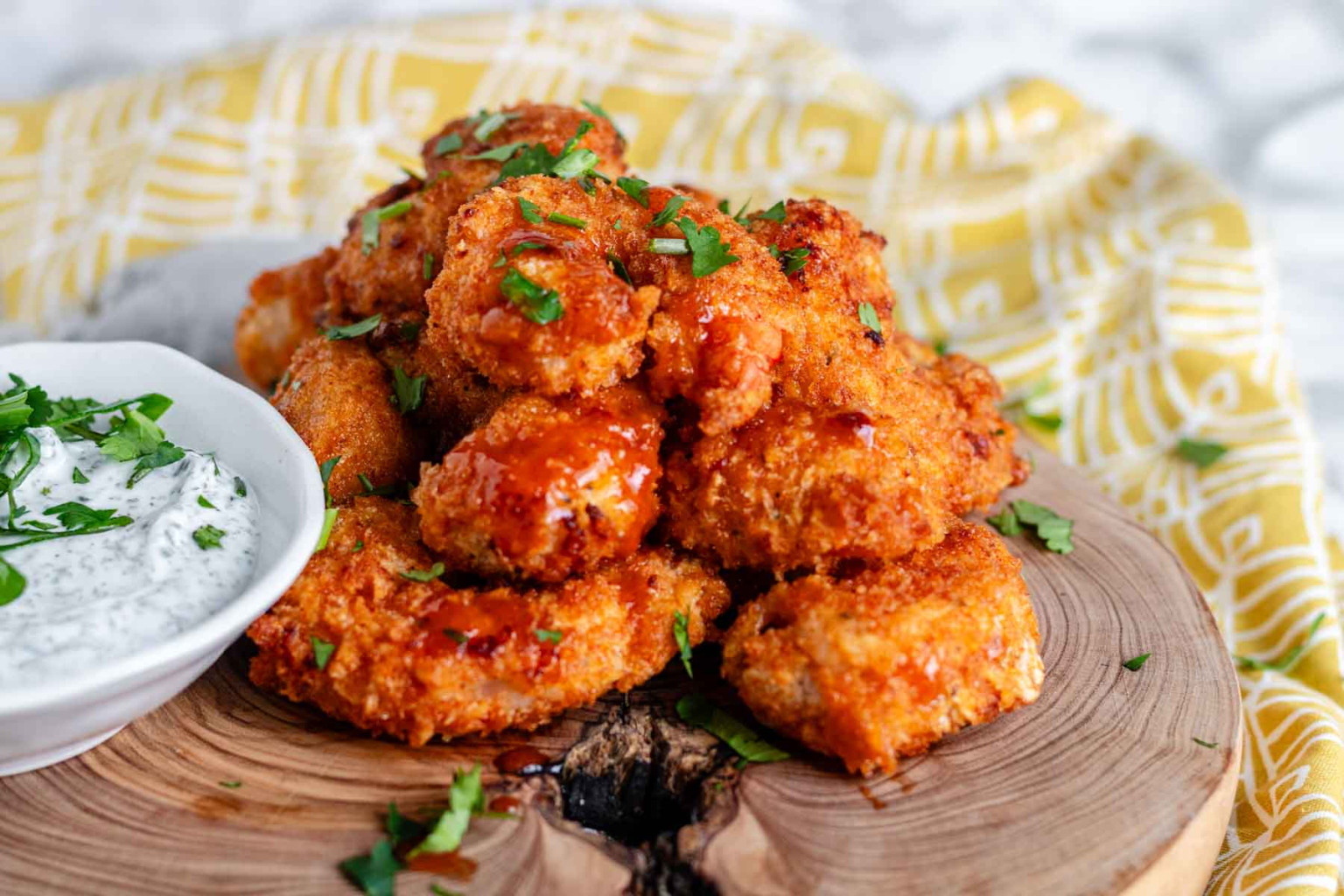 Air Fryer Jumbo Buffalo Shrimp Recipe - Piper Cooks