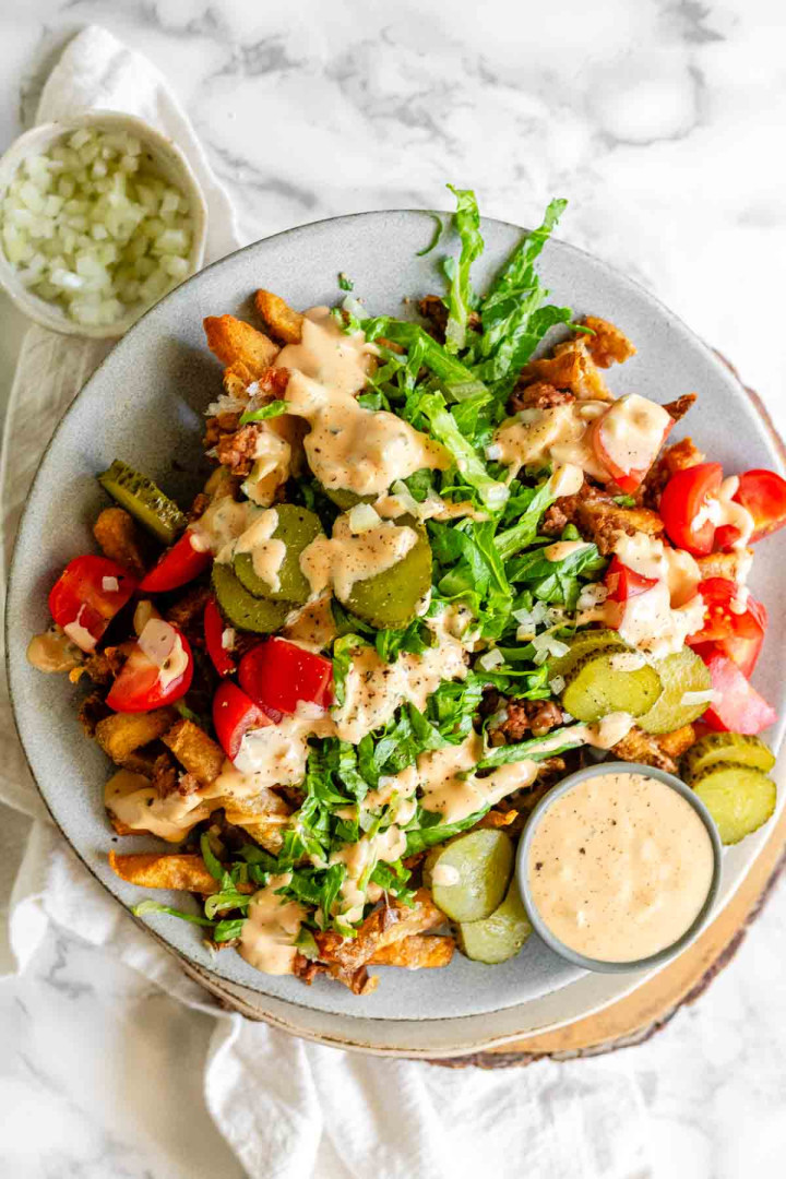 Loaded Big Mac Fries - Piper Cooks