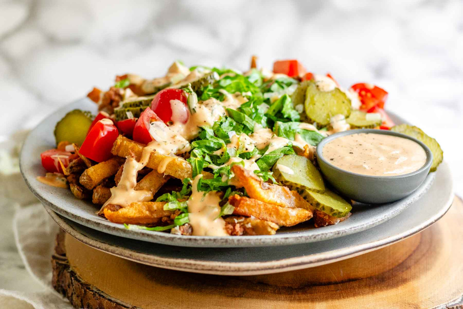 Loaded Big Mac Fries - Piper Cooks