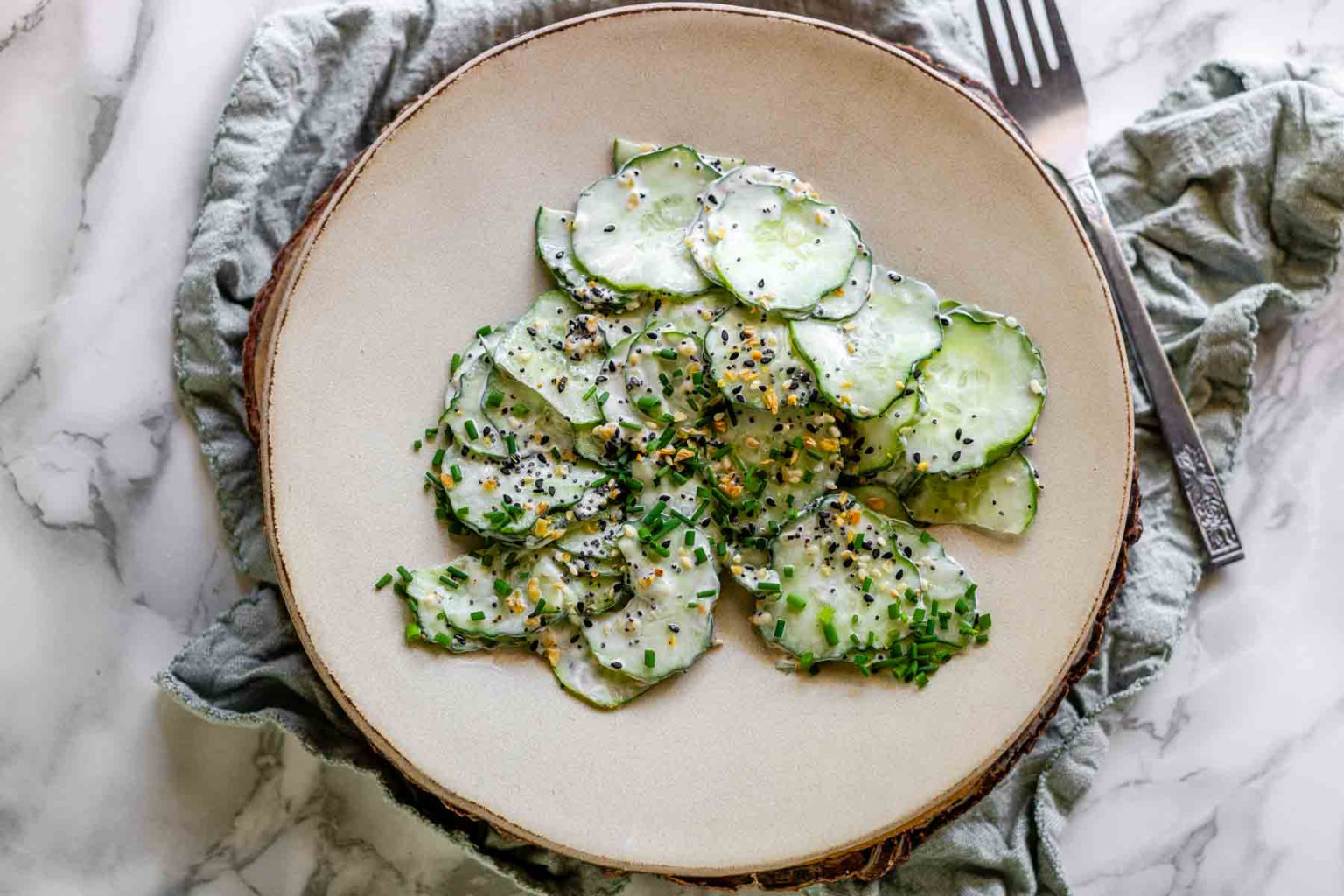 Everything Cucumber Salad - Piper Cooks