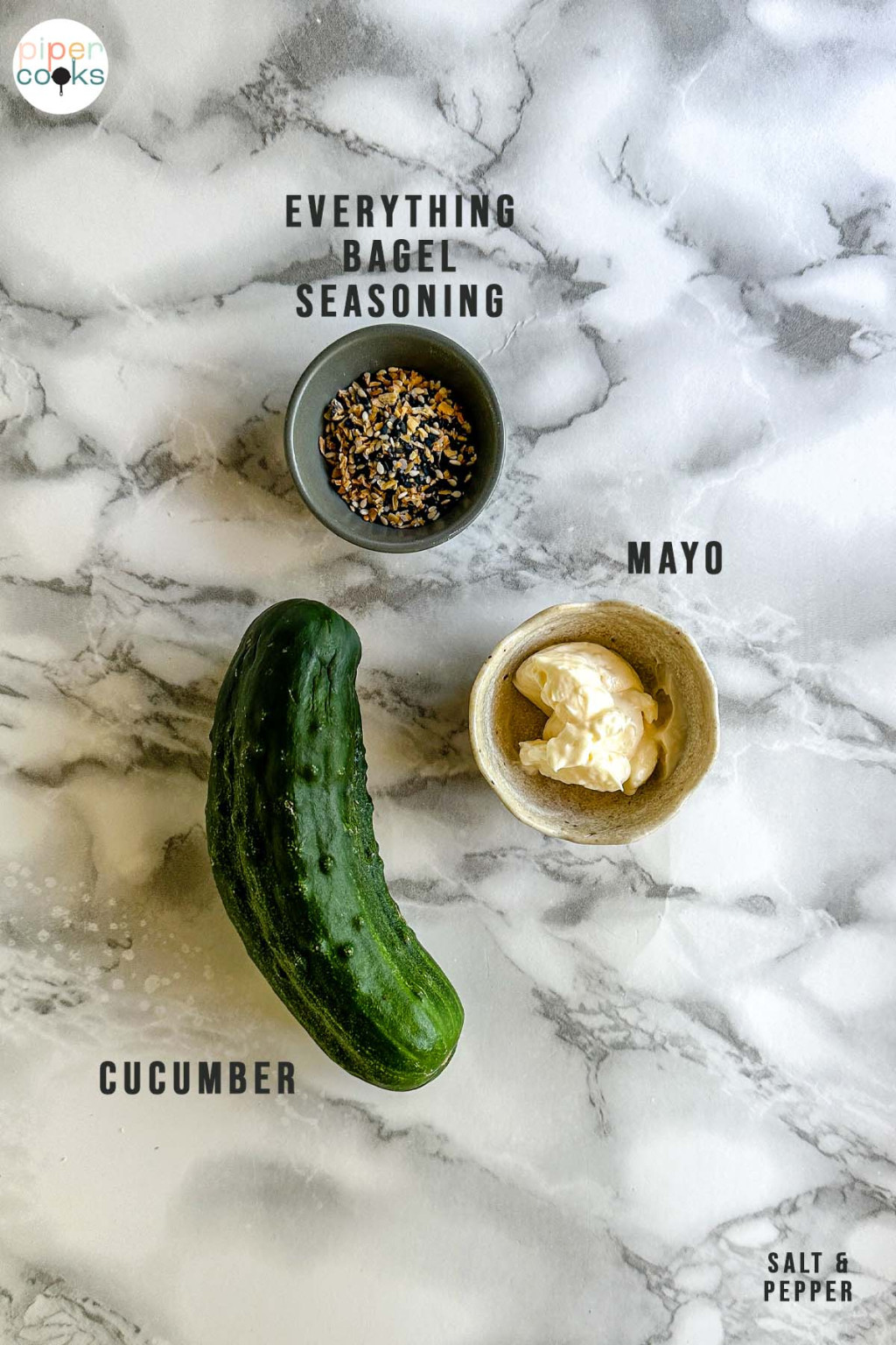 Everything Cucumber Salad - Piper Cooks