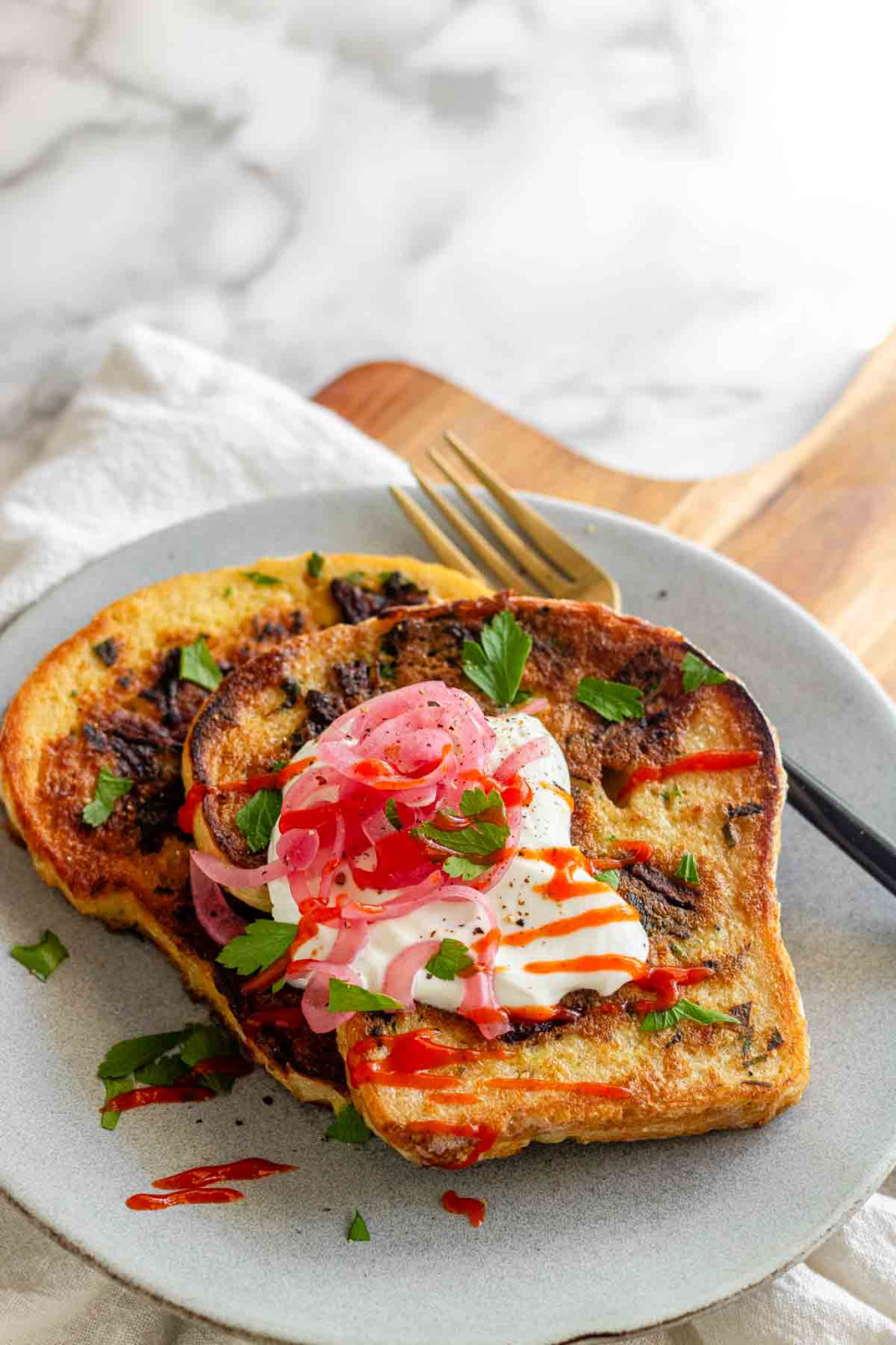 Savory French Toast - Piper Cooks