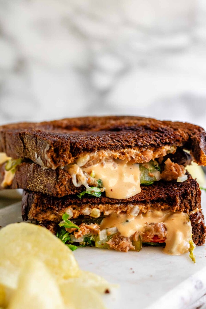 Big Mac Grilled Cheese Sandwich - Piper Cooks
