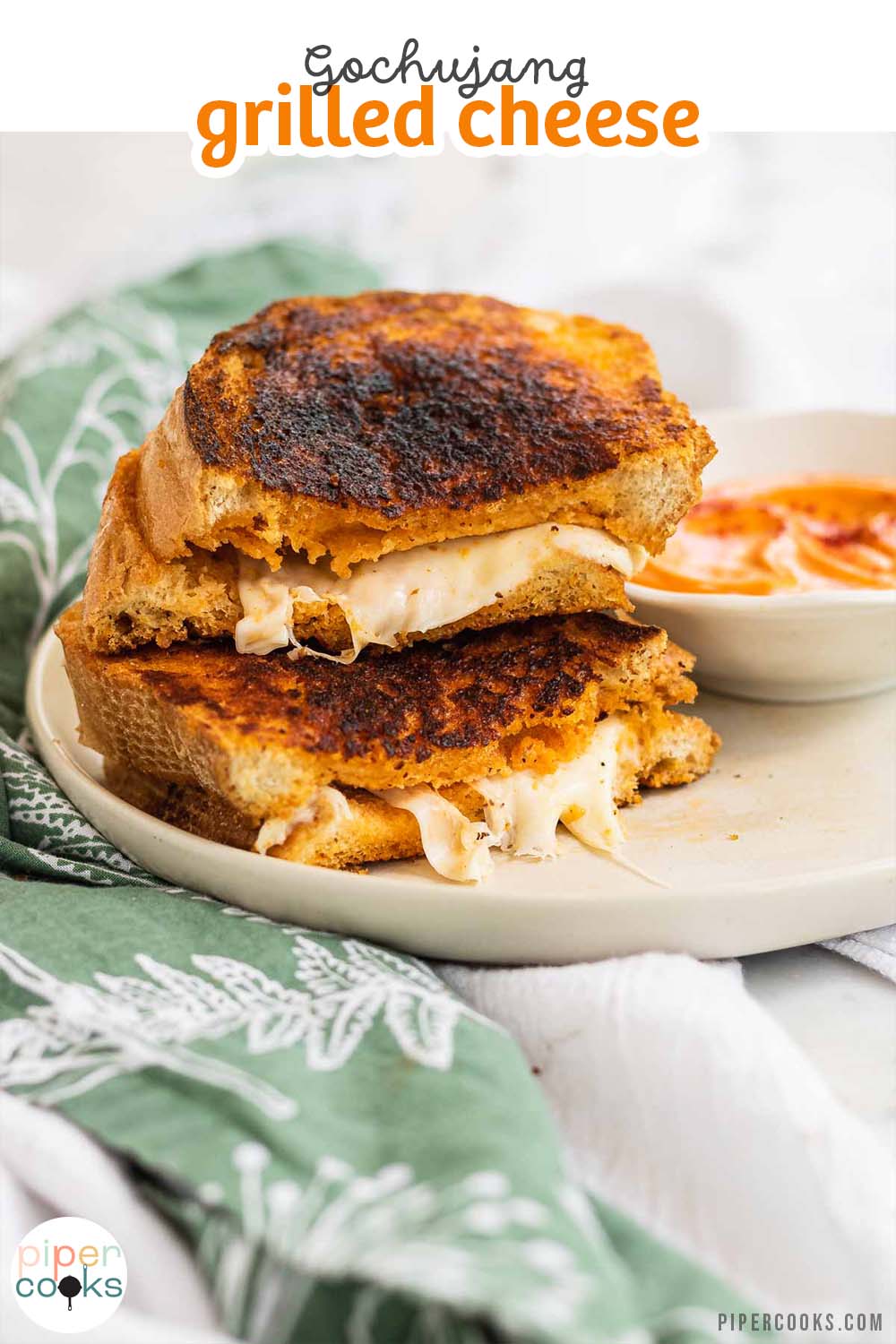 Gochujang Grilled Cheese - Piper Cooks