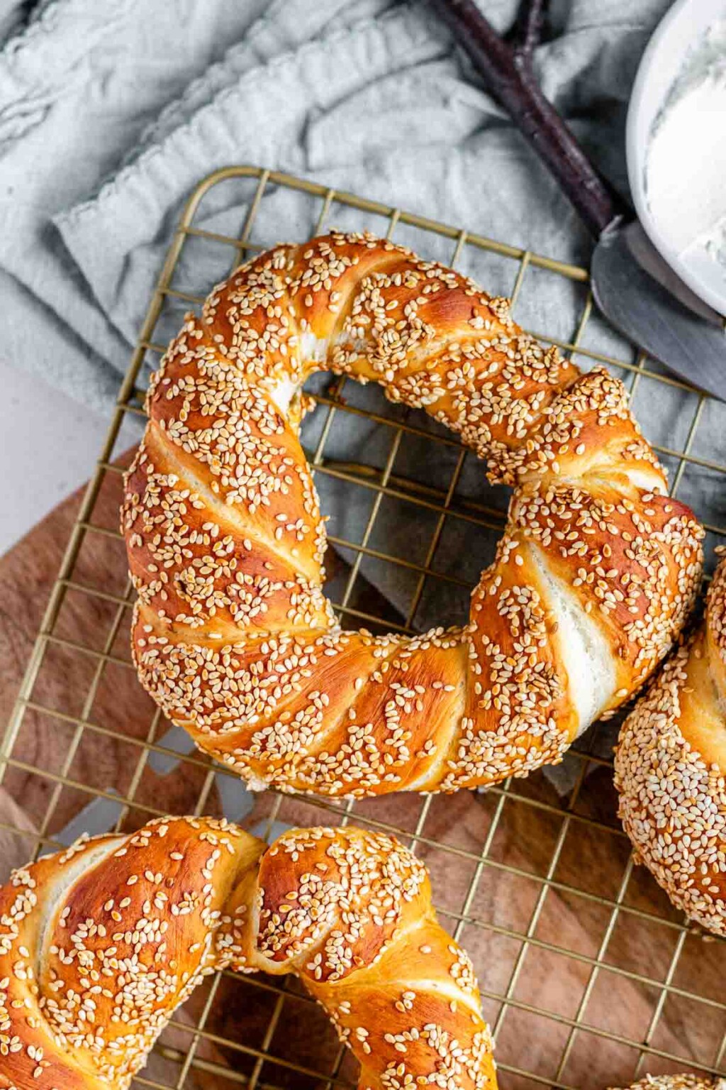 Turkish Simit Recipe (Sesame Bread Rings) - Piper Cooks