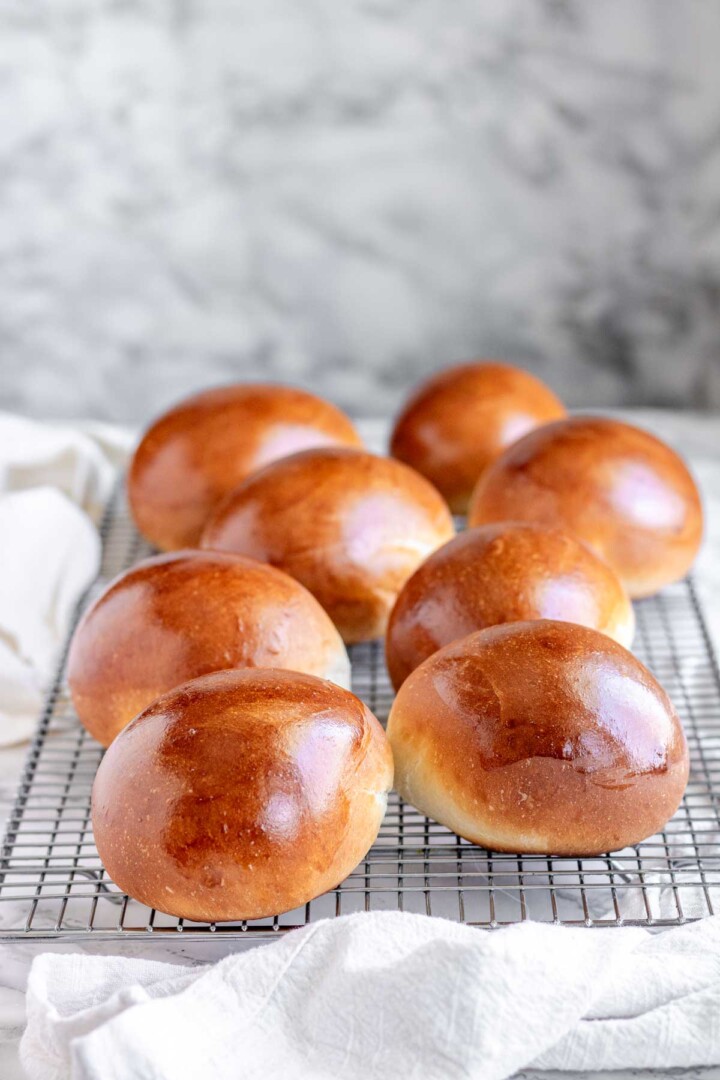 Quick & Light Brioche Buns - Piper Cooks